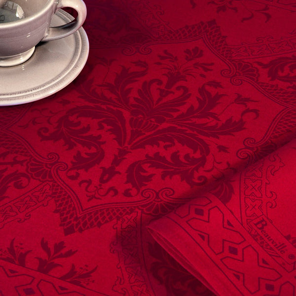BEAUVILLE Topkapi Red Table Linens - Yvonne Estelle's