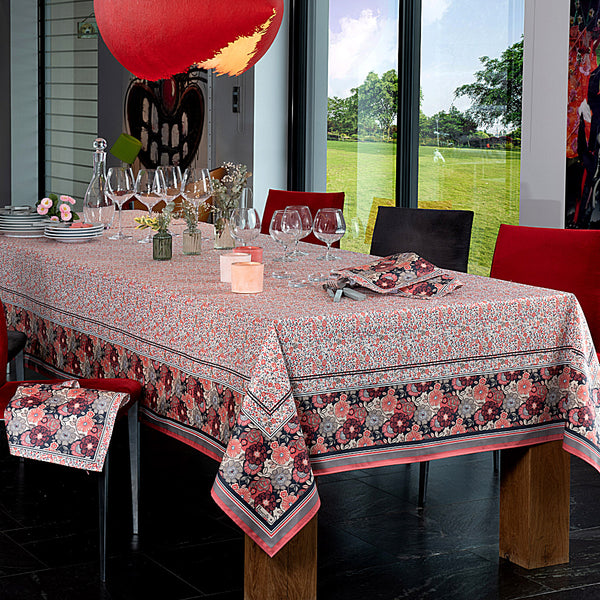 BEAUVILLE Giverny Pink Table Linens - Yvonne Estelle's