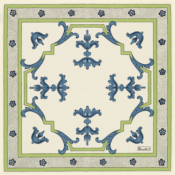 BEAUVILLE Trianon Blue Table Linens - Yvonne Estelle's