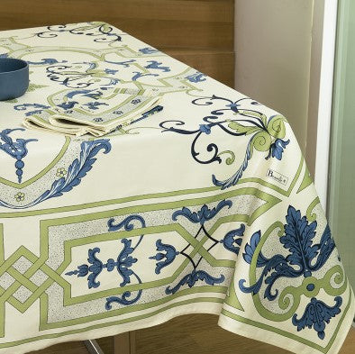 BEAUVILLE Trianon Blue Table Linens - Yvonne Estelle's